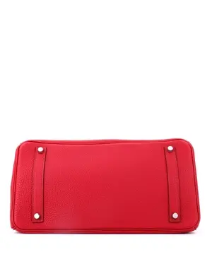 Hermès Birkin 35 Handbag Red Vache Trekking With Palladium Hardware