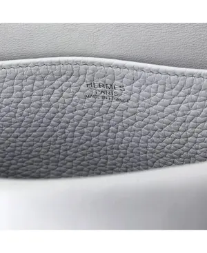 Hermès 22 Halzan Bag Clemence - Blue