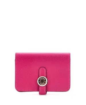 Hermès Dogon Card Holder Evercolor - Pink