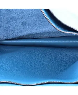 Hermès 38 Sac A Depeches Bag Togo - Blue