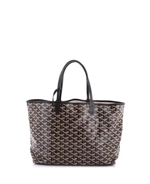 Goyard Pm Saint Louis Tote Coated Canvas - Black