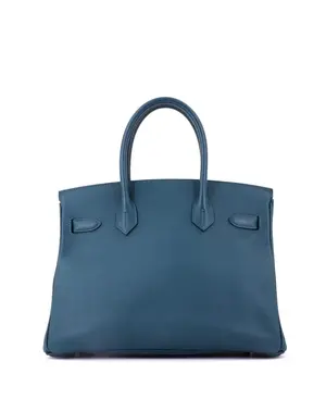 Hermès Birkin 30 Handbag Blue Epsom With Gold Hardware - Colvert