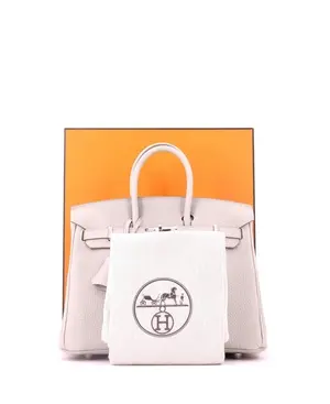 Hermès Birkin 25 Handbag Grey Togo With Palladium Hardware - Gris Perle