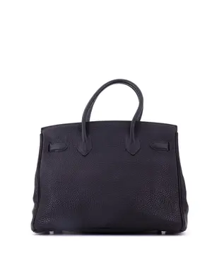 Hermès Birkin 30 Handbag Black Togo With Palladium Hardware - Noir