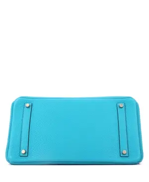 Hermès Birkin 35 Handbag Blue Togo With Gold Hardware - Turquoise