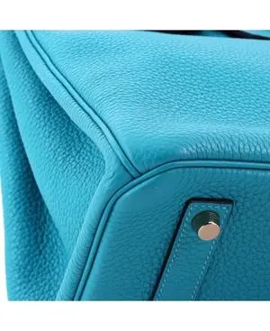 Hermès Birkin 35 Handbag Blue Togo With Gold Hardware - Turquoise