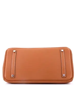 Hermès Birkin 35 Handbag Brown Togo With Palladium Hardware - Gold
