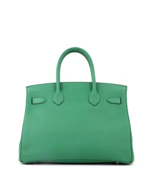 Hermès Birkin 30 Handbag Green Epsom With Gold Hardware - Cactus