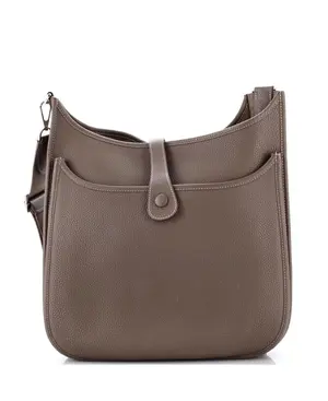 Hermès Gm Evelyne Bag Gen Iii Clemence - Gray
