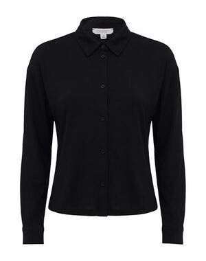 Crossley Shirt Size Virgin Wool - Black