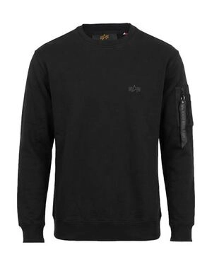 Alpha Industries Sweatshirt Size Cotton, Polyester - Black