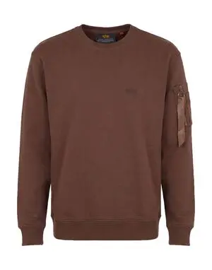 Alpha Industries Sweatshirt Size Cotton, Polyester - Brown