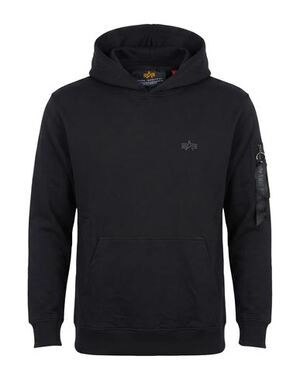 Alpha Industries Sweatshirt Size Cotton, Polyester - Black