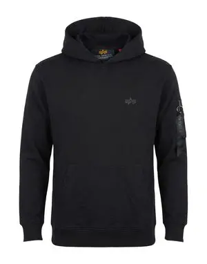 Alpha Industries Sweatshirt Size Cotton, Polyester - Black