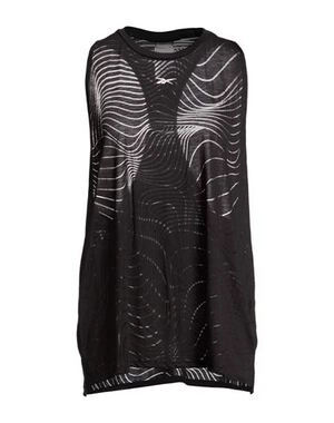 REEBOK Tank Top Size Recycled Polyester, Viscose, Cotton - Black