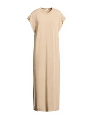 HINNOMINATE Midi Dress Size Rayon, Polyester, Elastane - Beige