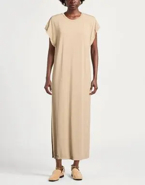HINNOMINATE Midi Dress Size Rayon, Polyester, Elastane - Beige