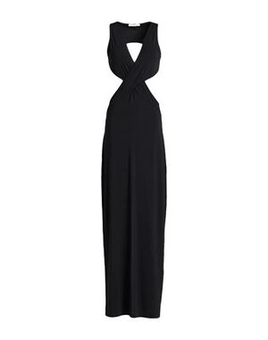 HINNOMINATE Maxi Dress Size Rayon, Polyester, Elastane - Black