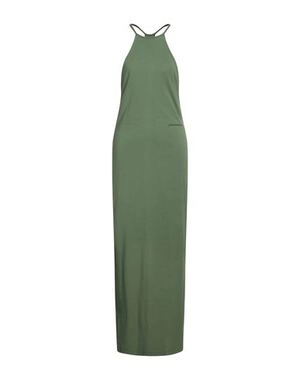 HINNOMINATE Maxi Dress Military Size Cotton, Elastane - Green