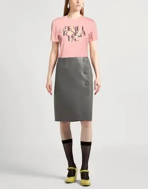 Fendi T-shirt Antique Rose Size Cotton