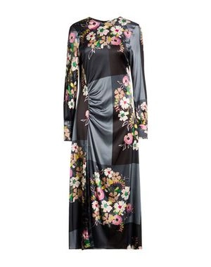 SHIRTAPORTER Midi Dress Slate Size Viscose, Elastane - Blue
