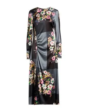 SHIRTAPORTER Midi Dress Slate Size Viscose, Elastane