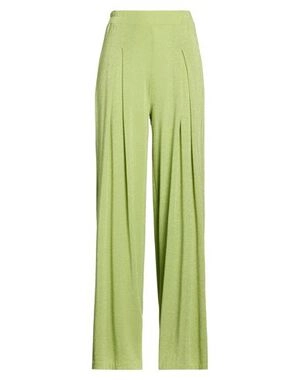 COMPAGNIA ITALIANA Pants Lime Size Viscose, Polyamide, Polyimide, Elastane - Green