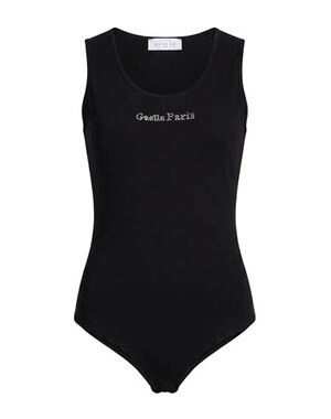 GAELLE PARIS Bodysuit Size Cotton, Elastane - Black