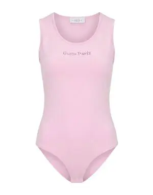 GAELLE PARIS Bodysuit Size Cotton, Elastane - Pink