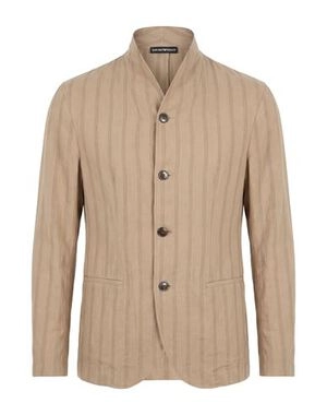 Emporio Armani Blazer Size Viscose, Polyamide, Linen, Cotton - Beige