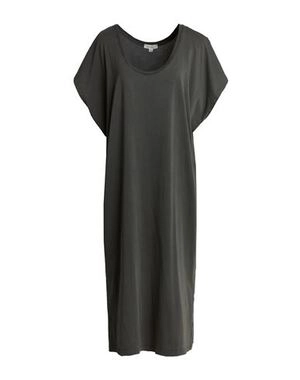 Crossley Midi Dress Charcoal Size Cotton - Grey