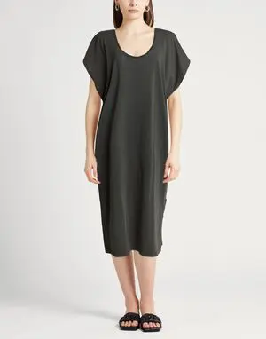 Crossley Midi Dress Charcoal Size Cotton