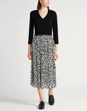 Liu Jo Midi Dress Size Polyester, Cotton, Elastane