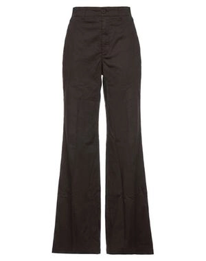 European Culture Pants Size Cotton, Elastane - Brown