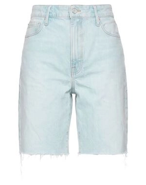 Good American Denim Shorts Size Cotton, Lyocell - Blue