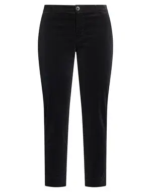 120% Lino Pants Size Cotton, Elastane - Black