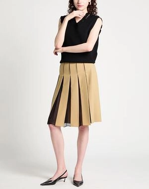 Marni Midi Skirt Size Polyester, Virgin Wool, Elastane - Camel