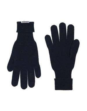 JIL SANDER Gloves Midnight Size Cashmere, Elastane