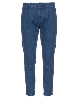 MOORER Jeans Size Cotton, Elastane - Blue