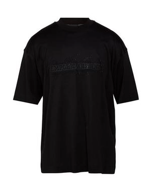 Emporio Armani T-shirt Size Lyocell, Cotton - Black