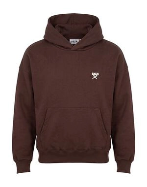 BERNA Sweatshirt Size Cotton, Polyester - Chocolate Brown