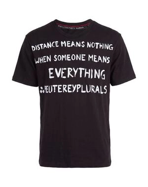 Peuterey Man T-shirt Grey Size S Cotton Black