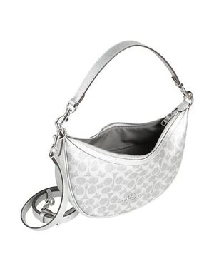 COACH Handbag Leather - Silver