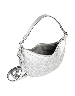 COACH Handbag Leather - Silver