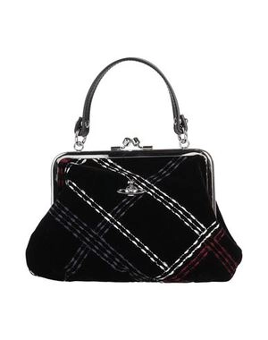 VIVIENNE WESTWOOD Granny Frame Purse Handbag Textile Fibers - Black