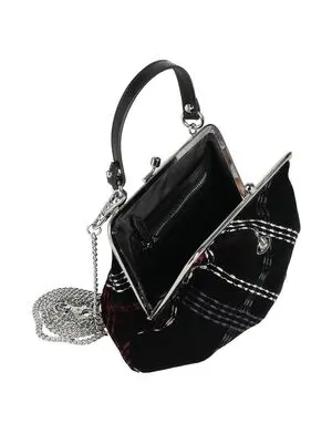 VIVIENNE WESTWOOD Granny Frame Purse Handbag Textile Fibers - Black