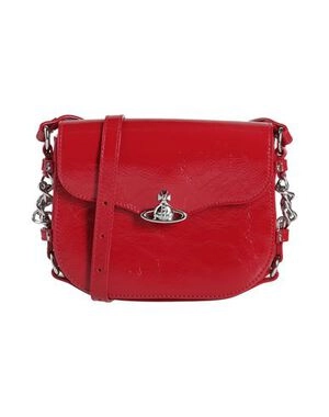 VIVIENNE WESTWOOD Hunter Flap Crossbody Cross-body Bag Leather - Red