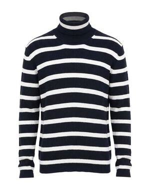 Emporio Armani Turtleneck Midnight Size Virgin Wool, Cotton - Blue
