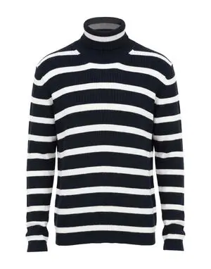 Emporio Armani Turtleneck Midnight Size Virgin Wool, Cotton - Blue