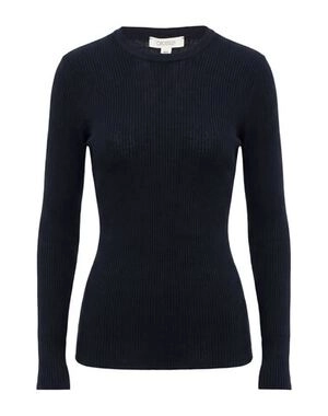 Crossley Sweater Midnight Size Virgin Wool, Silk - Blue